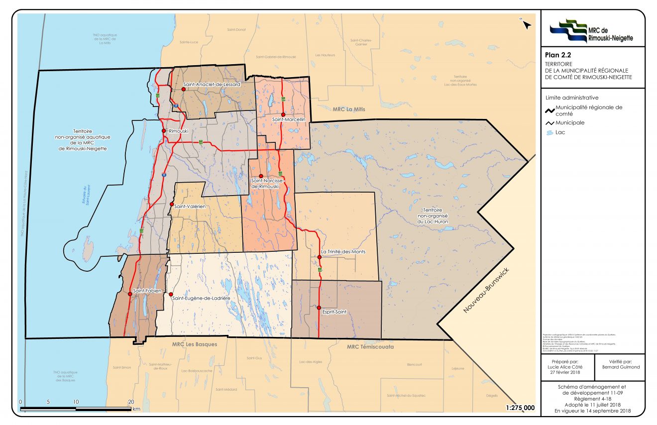 Territoire de la MRC – MRC de Rimouski-Neigette